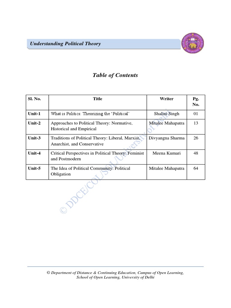 Unit 1-5 NEP (UNDERSTANDING POLITICAL THEORY) | PDF | Science | Theory