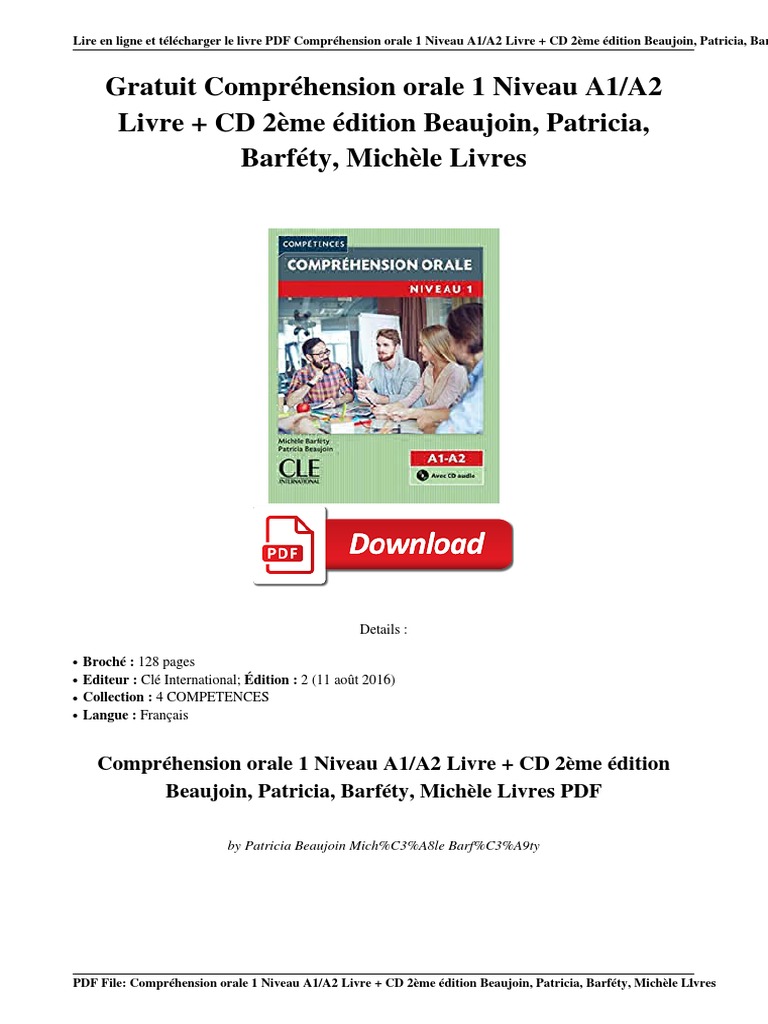 Comprehension Orale 1 Nive | PDF | Arts du langage et discipline