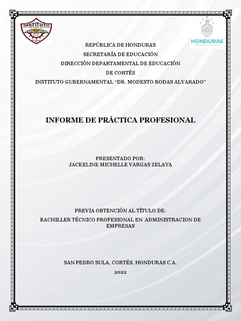 Informe Práctica Profesional Administración | PDF | Aprendizaje | Economias