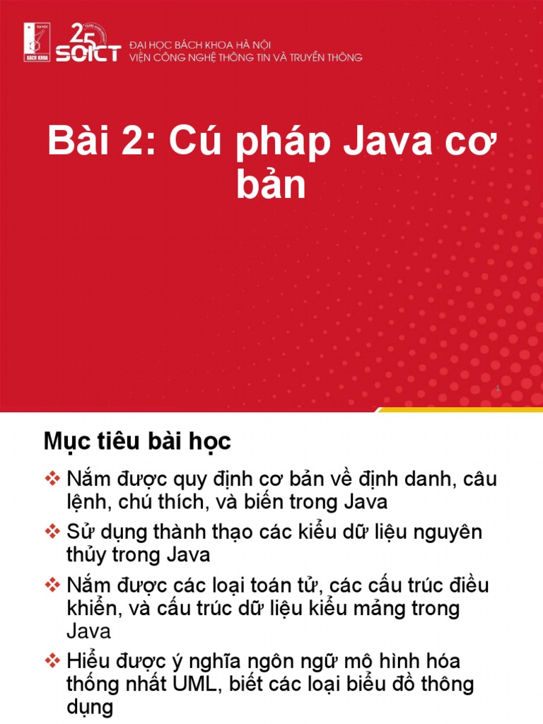 Bai 02 - Co Ban Ve Java Va UML | PDF