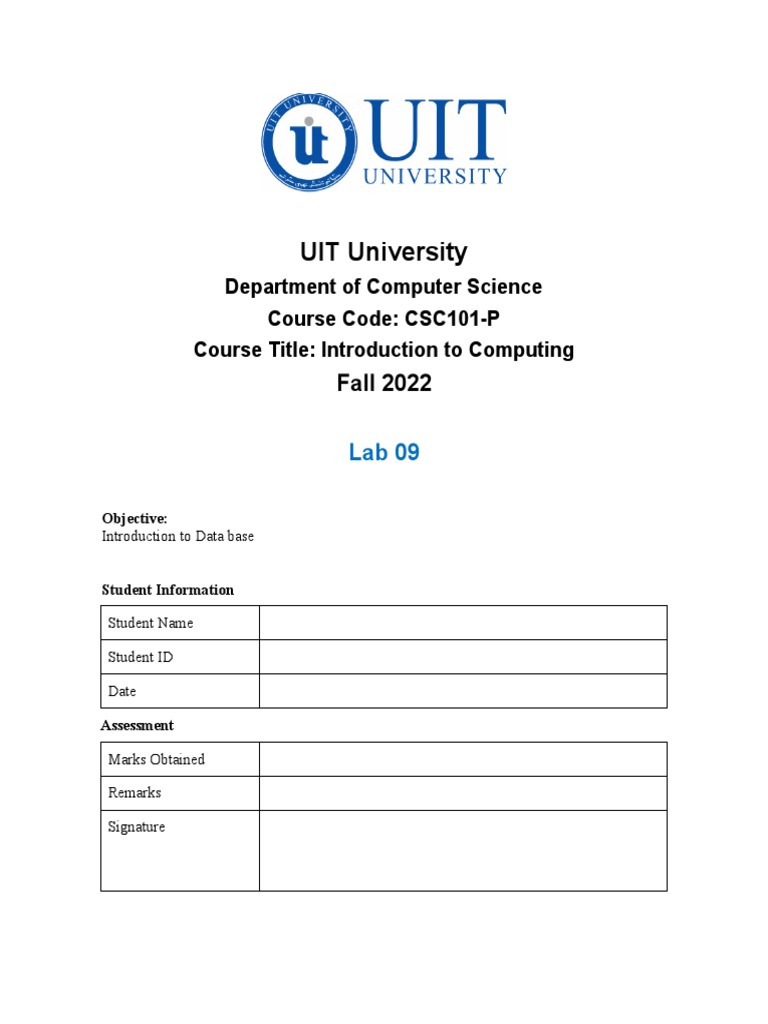Fall 22 Csc101 Ict Lab 9 Printables Pdf 