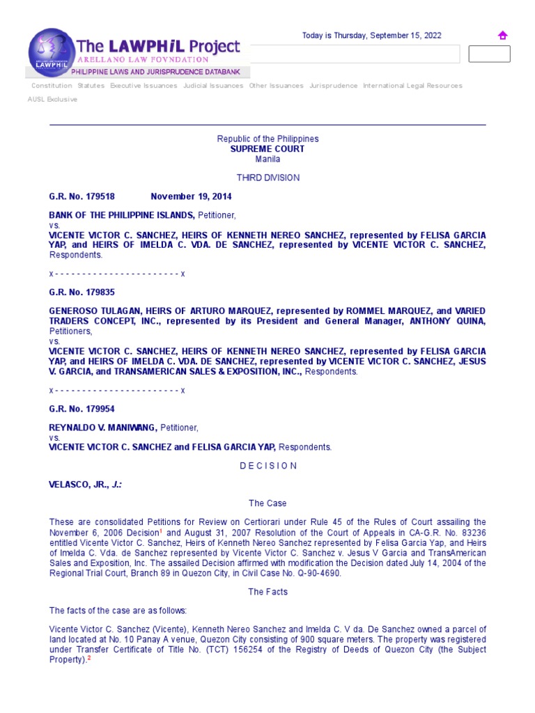 Case 101 - BPI Vs Vicente | PDF | Mortgage Law | Foreclosure