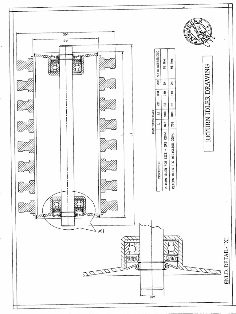 Return Idler Drawing | PDF