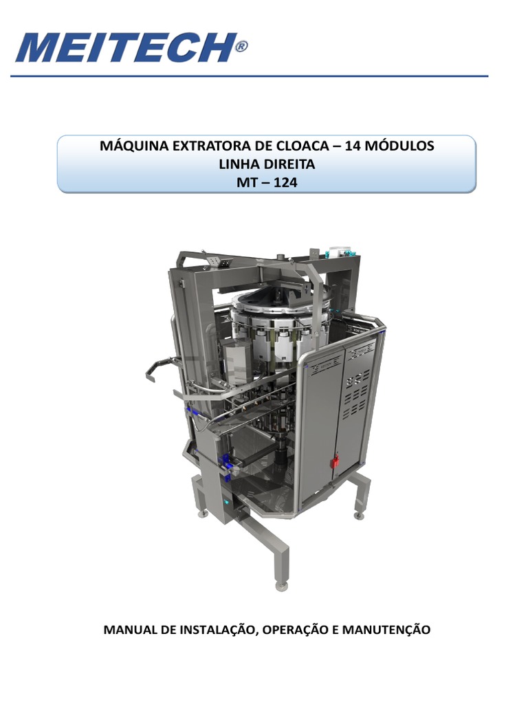 Máquina Extratora de Cloaca - 14 Módulos - Linha Direita | PDF | Aves ...