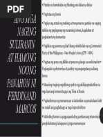 Mga Patakaran at Programa Ni Pangulong Ferdinand E. Marcos: (Disyembre ...