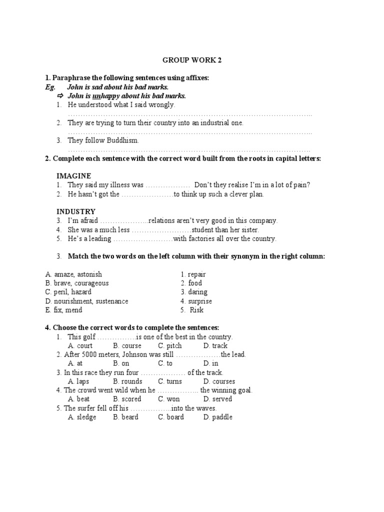 Group Work 2 | PDF | Syntax | Grammar