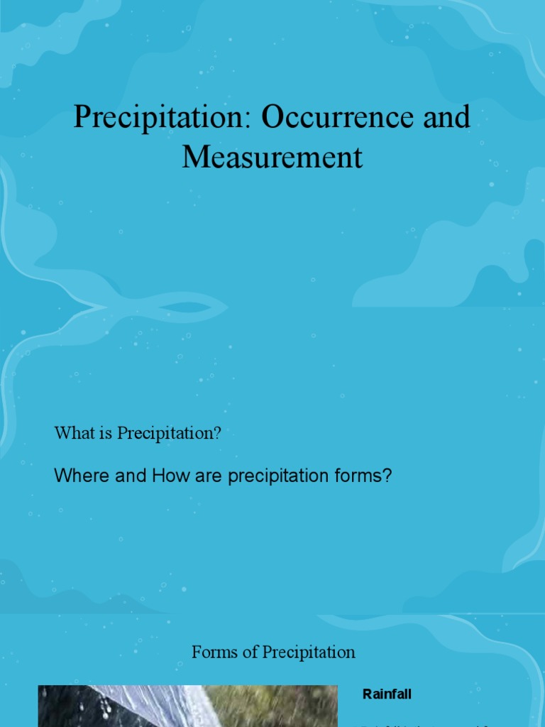 Precipitation | PDF | Precipitation | Rain