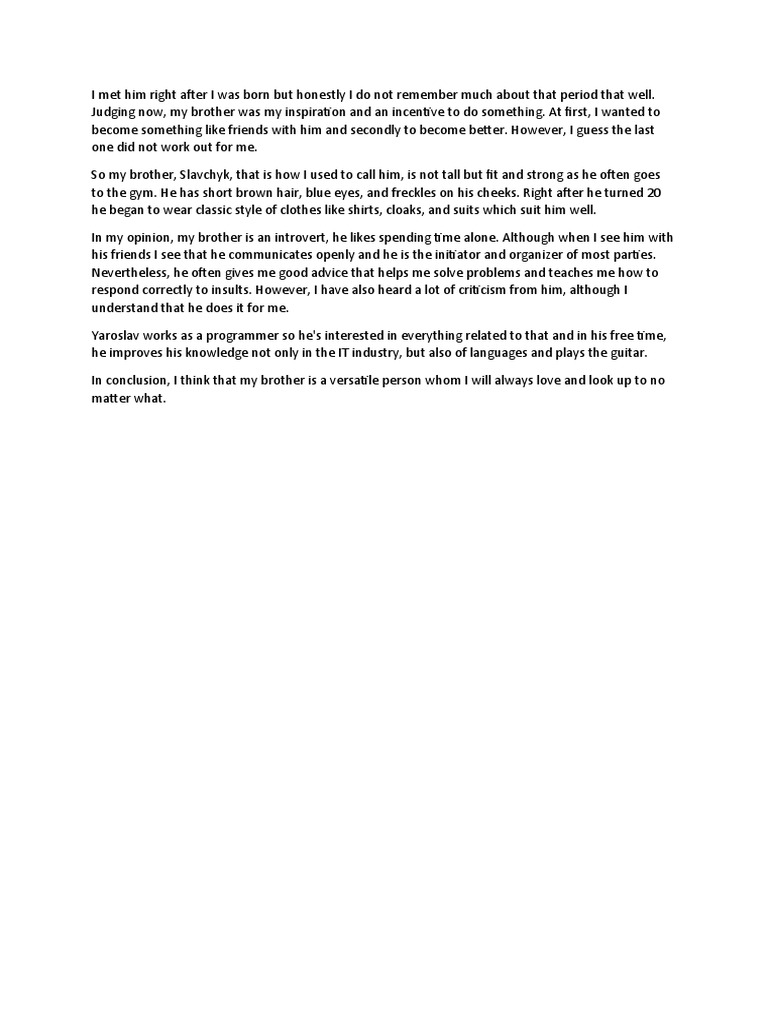 Descriptive Essay | PDF