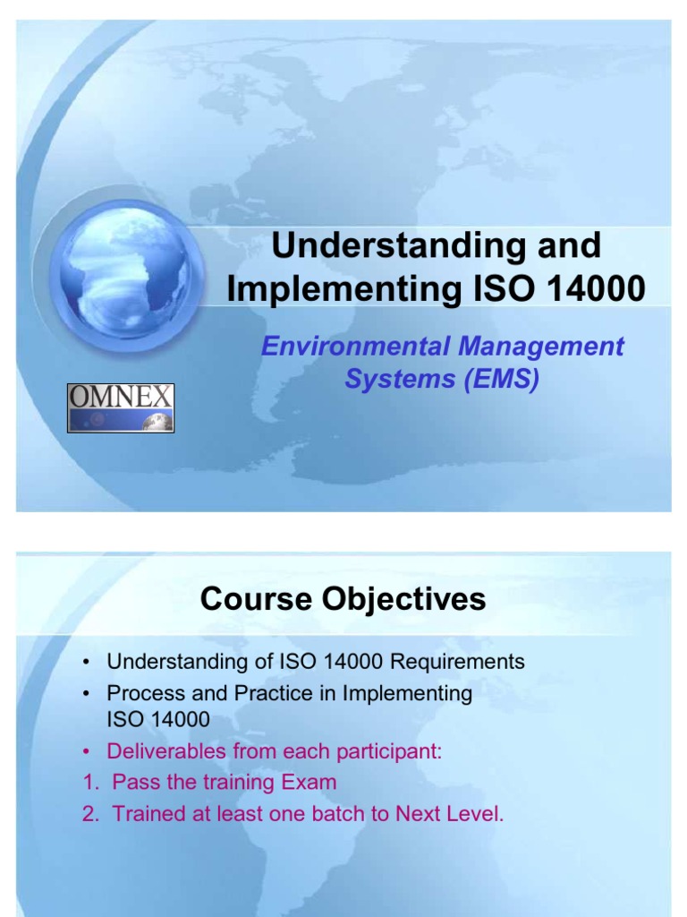 ISO 14000 Understanding, Documenting and Implementing Slides R8.02.05 ...