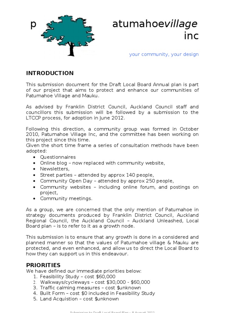 Draft Local Board Plan | PDF | Community | Train