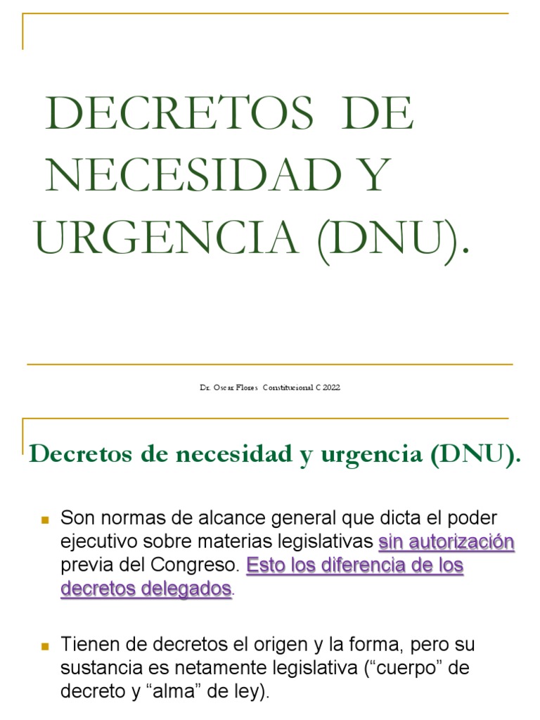 Decretos de Necesidad y Urgencia 2022 | PDF | Ciencias Políticas | Cartas Políticas