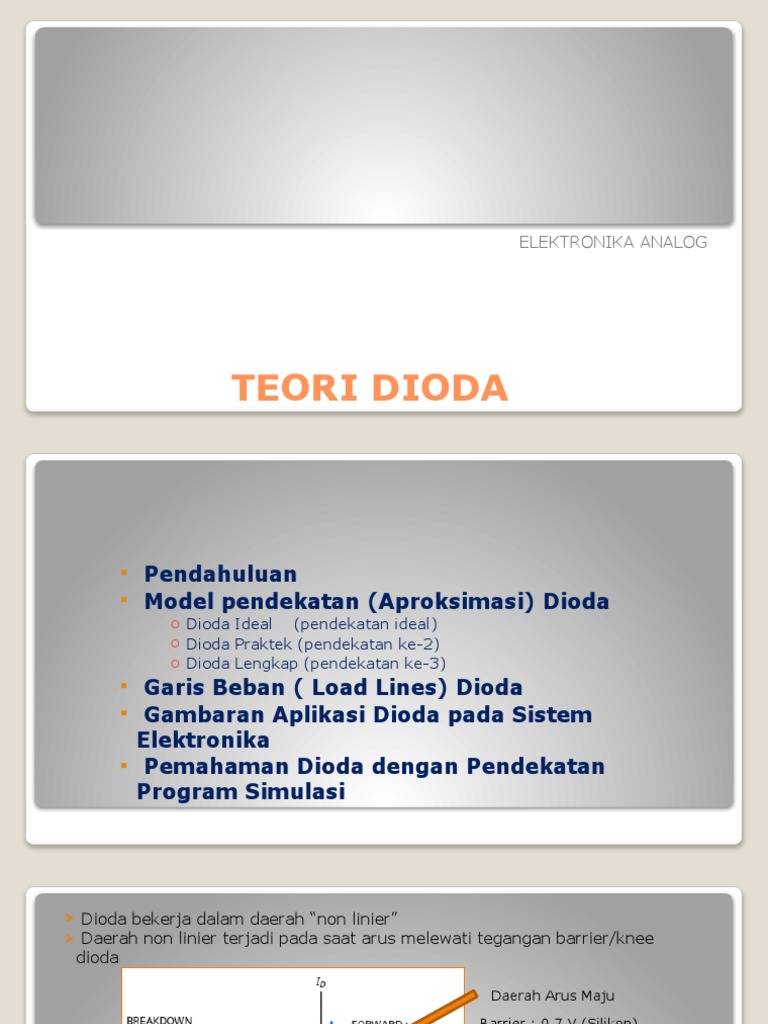 Materi Teori Dioda | PDF