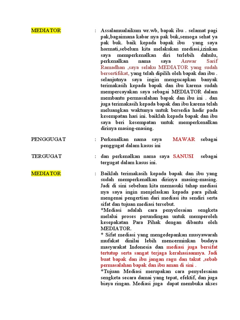Teks Mediator | PDF