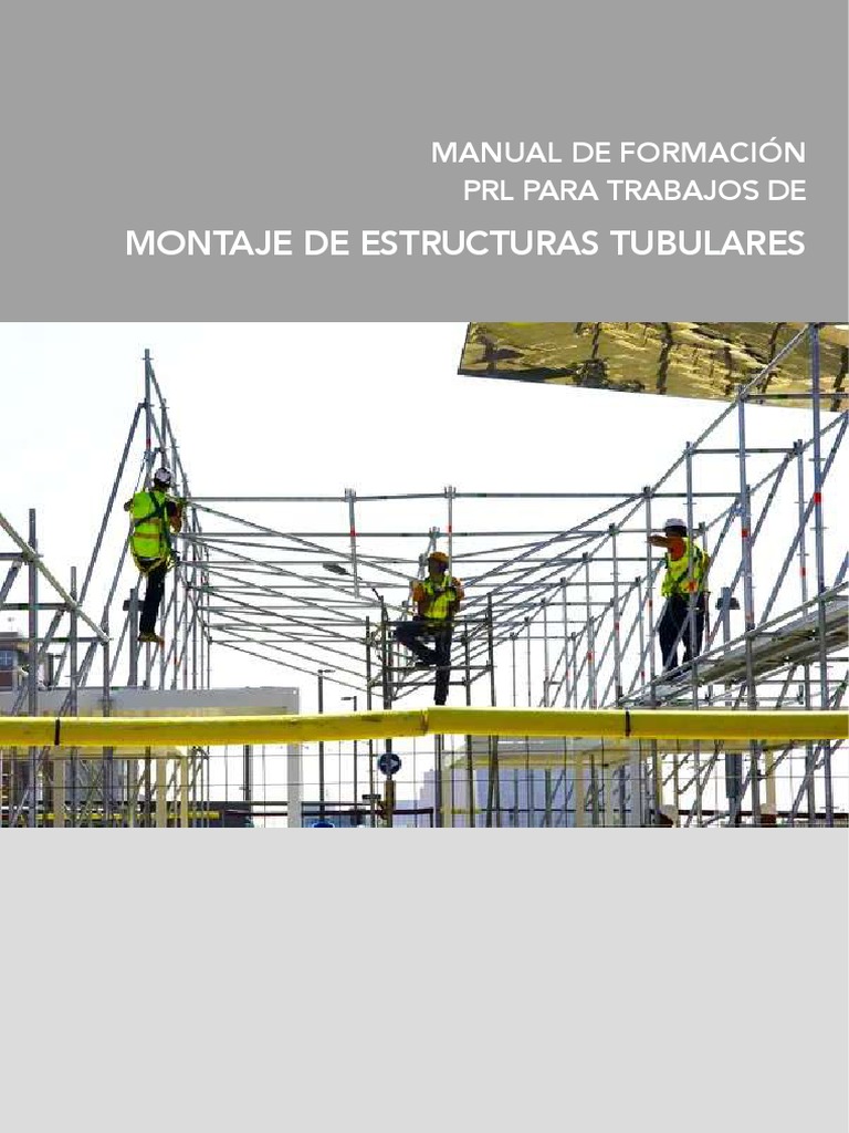 PRL en Montaje de Estructuras Tubulares | PDF | Andamio | Acero