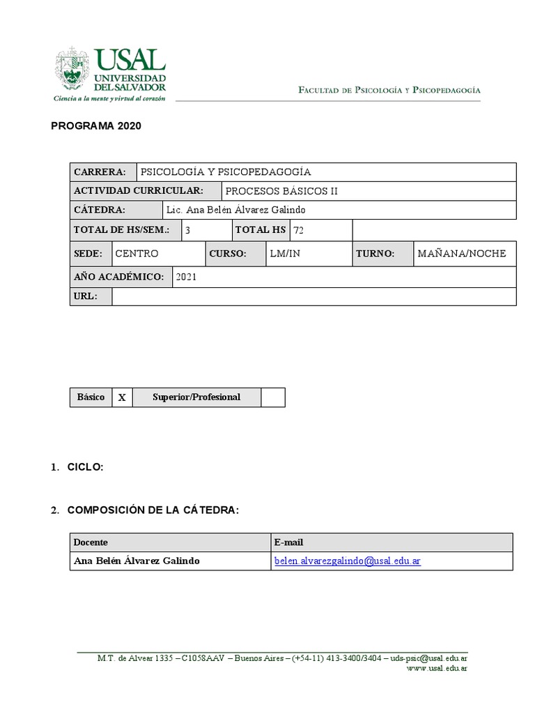 Procesos Basicos Ii Pdf Sicología Memoria