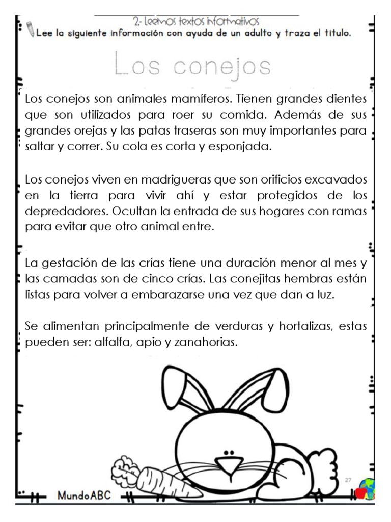 anexo español conejo | PDF