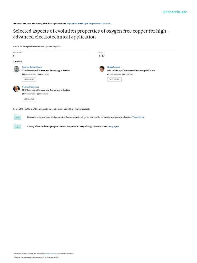 Selected Aspects of Evolution Properties of Oxygen | PDF | Copper ...