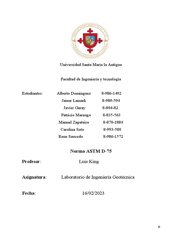 Astm D 75 | PDF | Muestreo (Estadísticas) | Ingeniería