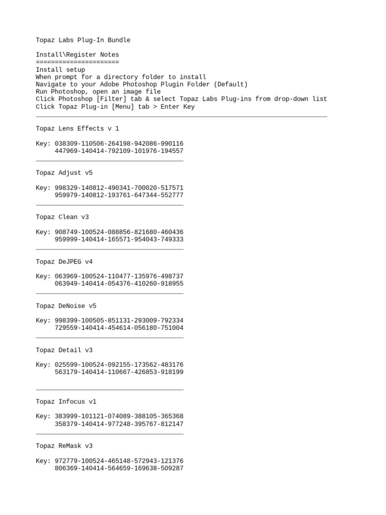 Topaz Claves | PDF | Adobe Photoshop | Computer Architecture
