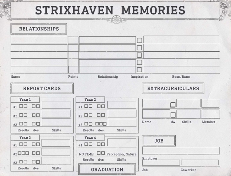 03-003 Strixhaven-Memories-Fillable - V 1 2 | PDF
