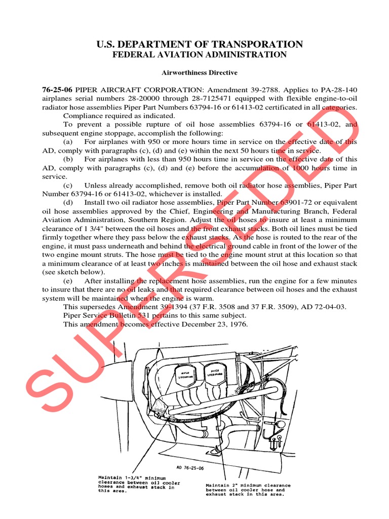 Superseded: U.S. Department of Transporation | PDF | Manufactured Goods ...