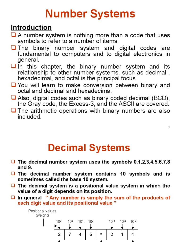 Intro to Number Systems | PDF