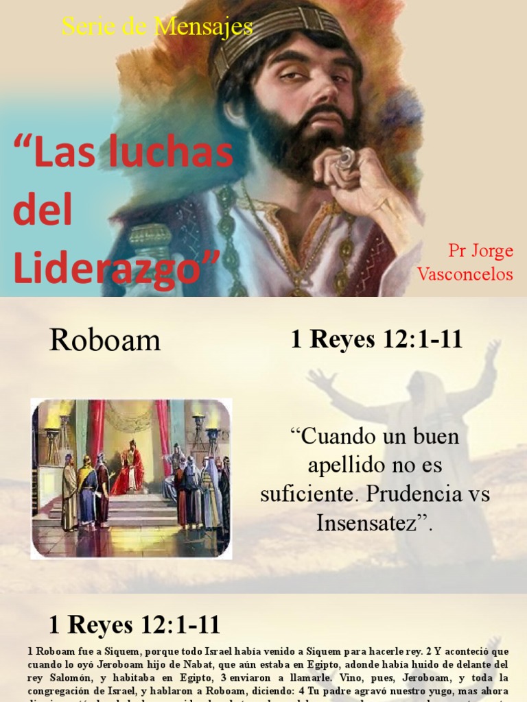 Roboam: Liderazgo y Consecuencias | PDF | El antiguo Israel y Judá ...