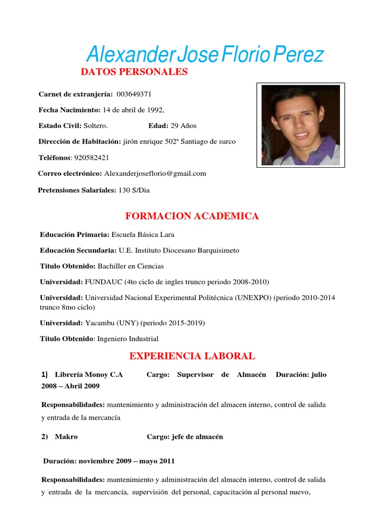 CV Alexander Florio | PDF