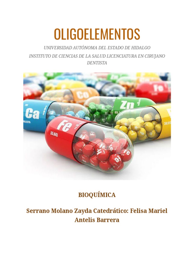 OLIGOELEMENTOS | PDF | Tiroides | Metabolismo