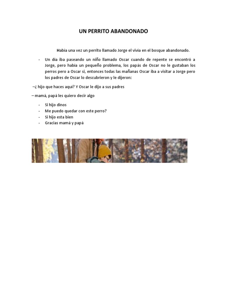 Un Perrito Abandonado | PDF