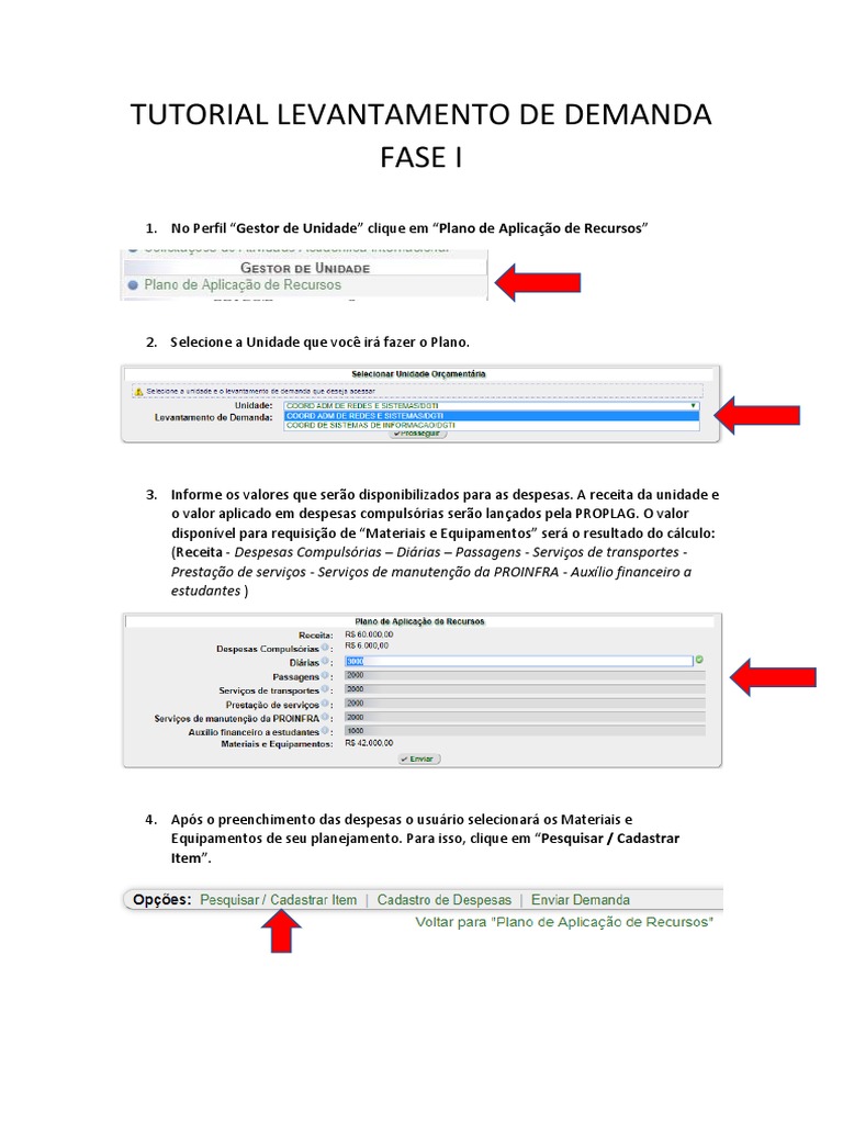 Tutorial Levantamento de Demandas | PDF | Informática