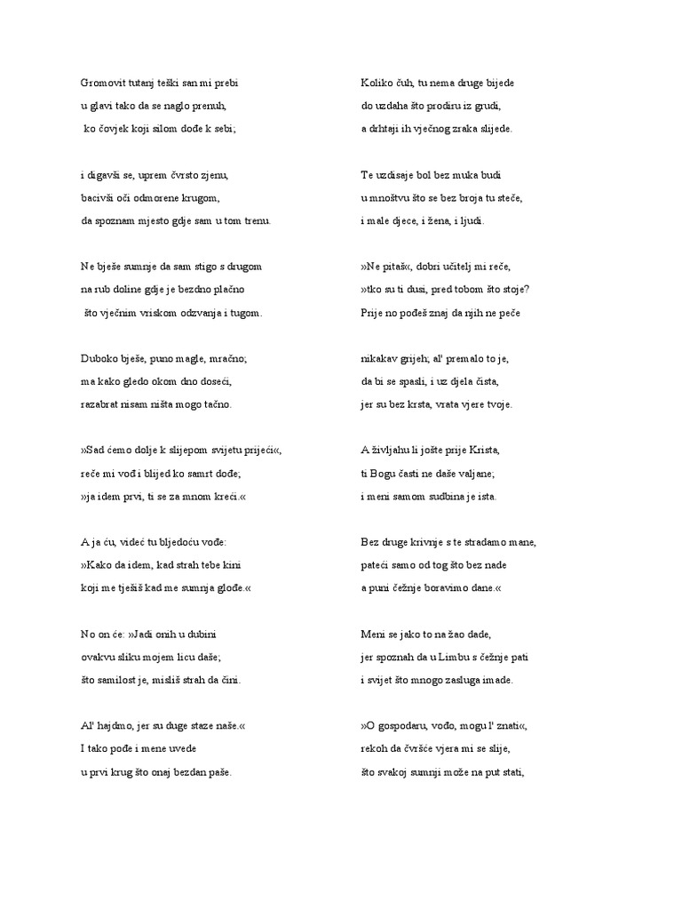 Pjevanje Pakao | PDF
