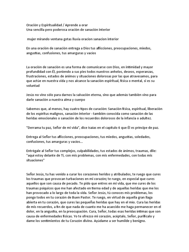Oracion | PDF | Oración | Creencia religiosa y doctrina