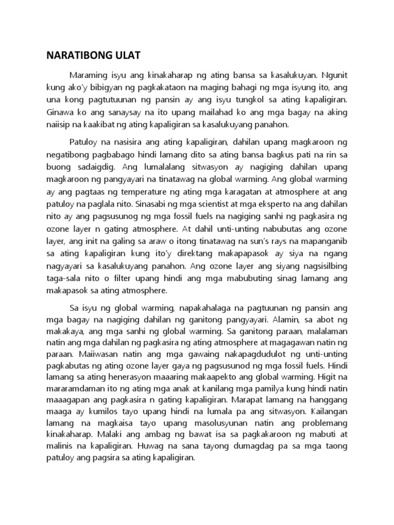 Naratibong Ulat Melgar | PDF