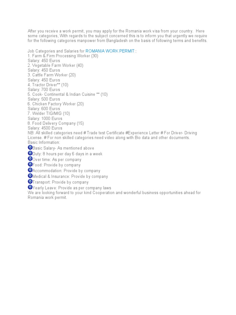 After You Receive A Work Permit | PDF