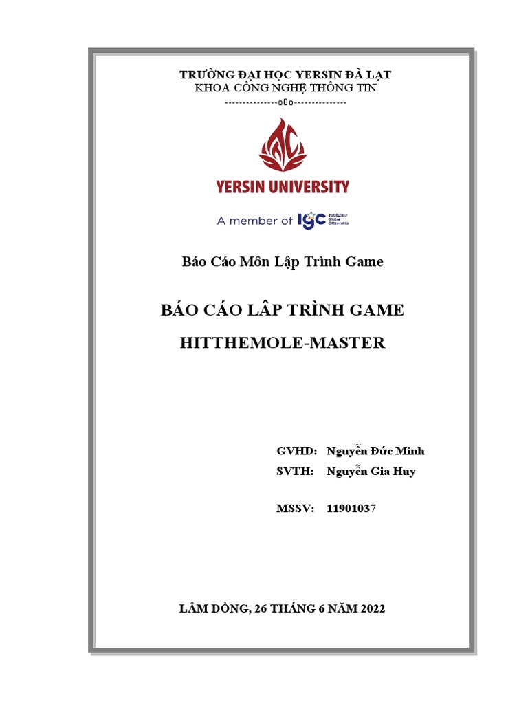 Bao Cao - Nguyen Gia Huy - 11901037 | PDF