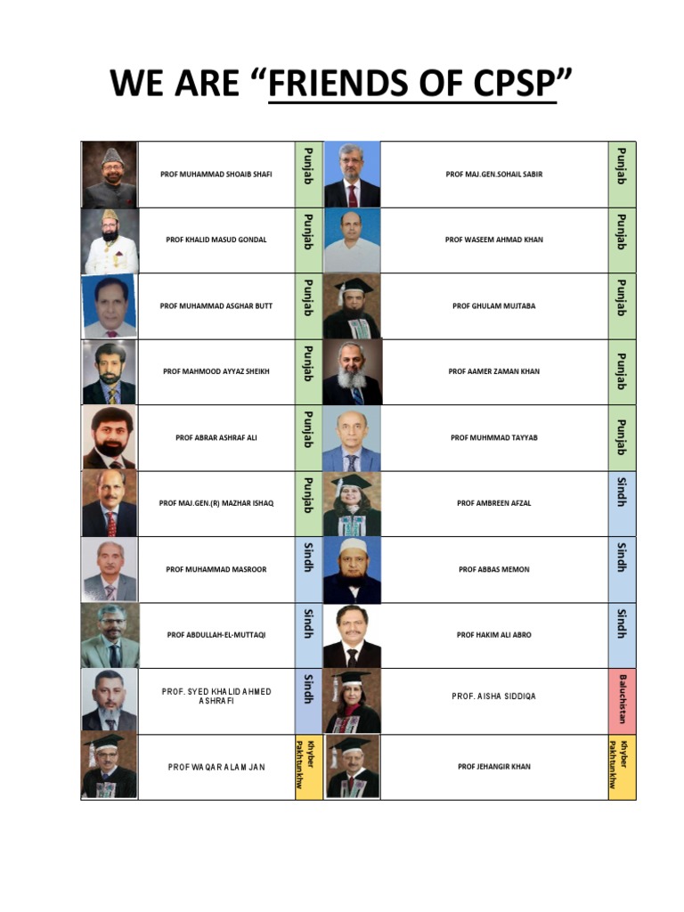 Friends of CPSP | PDF