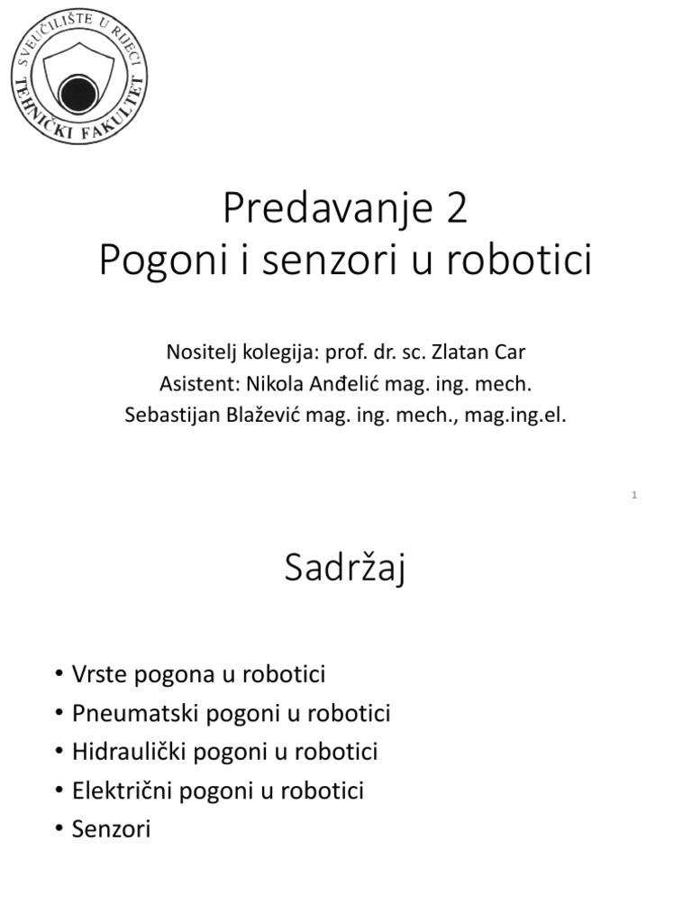 2 Pogoni U Robotici | PDF