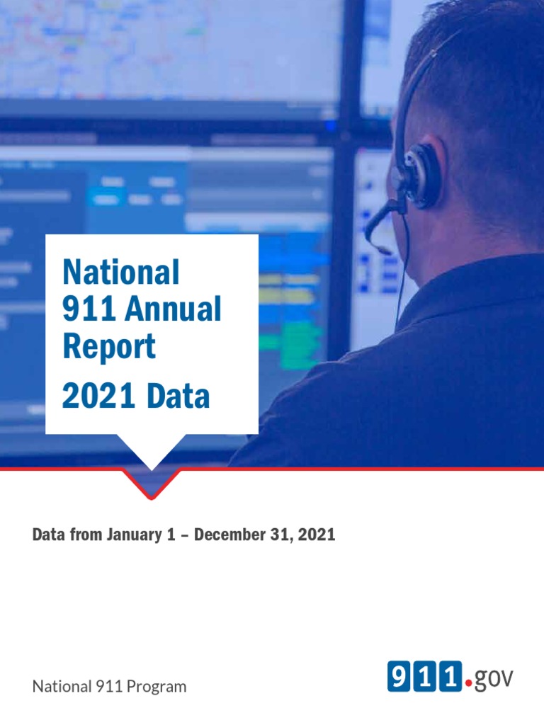 2021 911 Profile Database Report | PDF | 9 1 1 | U.S. State