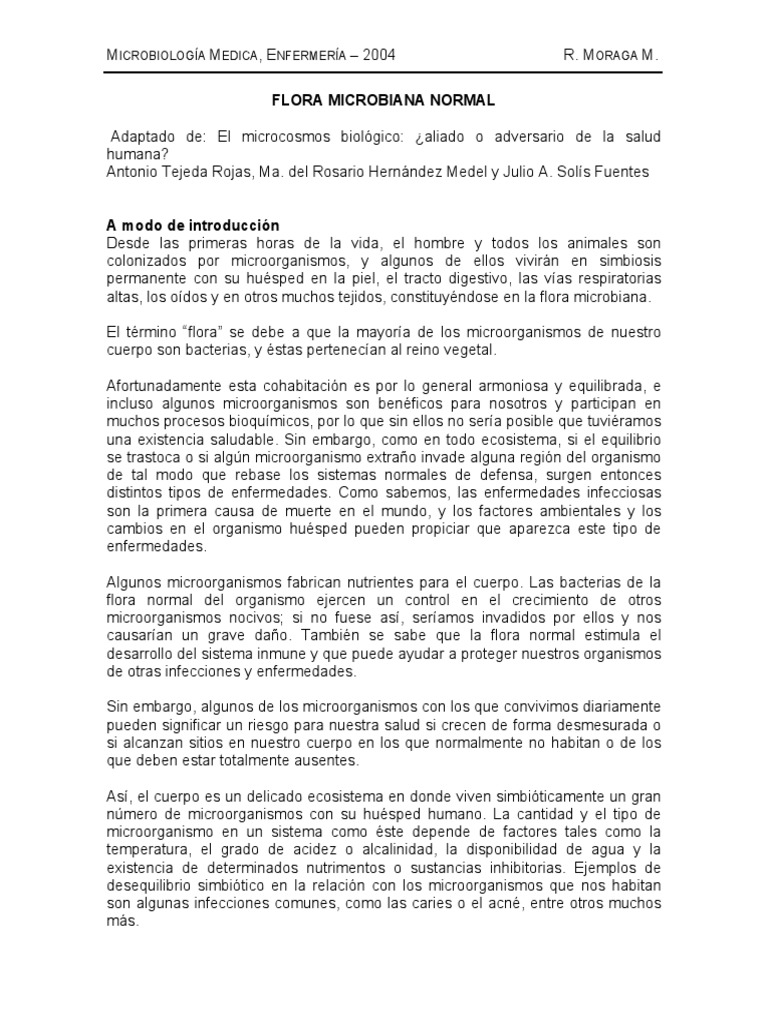Flora Residente | PDF | Las bacterias | Medicina CLINICA