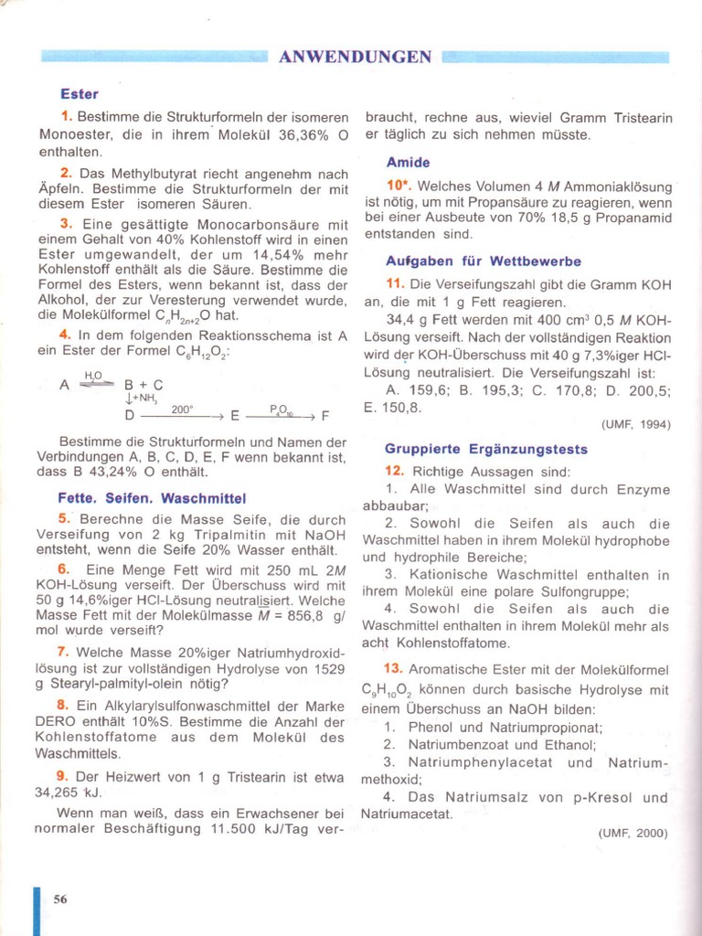 4 Ester Fette Seife Waschmittel | PDF