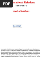 Levels of Analysis in International Relations | PDF | International ...