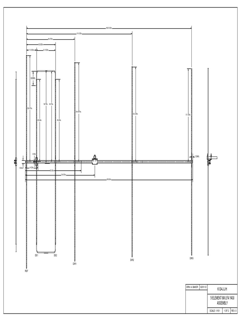 5-Element 6M LFA Yagi Assembly Guide | PDF | Radio Technology ...