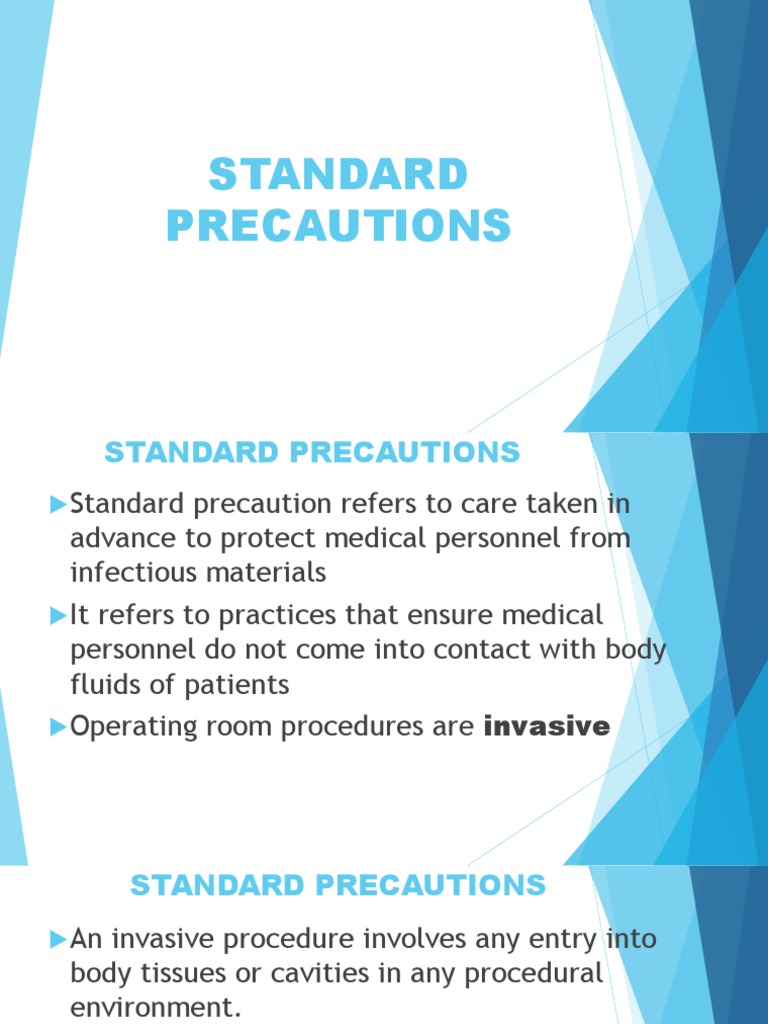 Standard Precautions | PDF