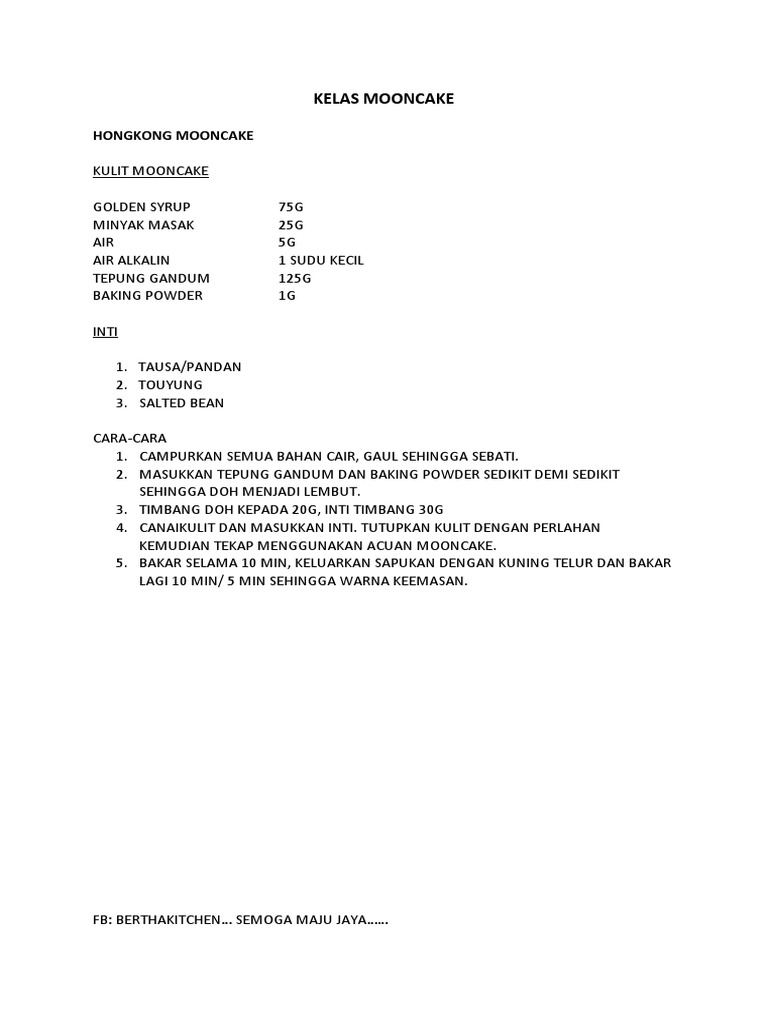 Kelas Mooncake | PDF