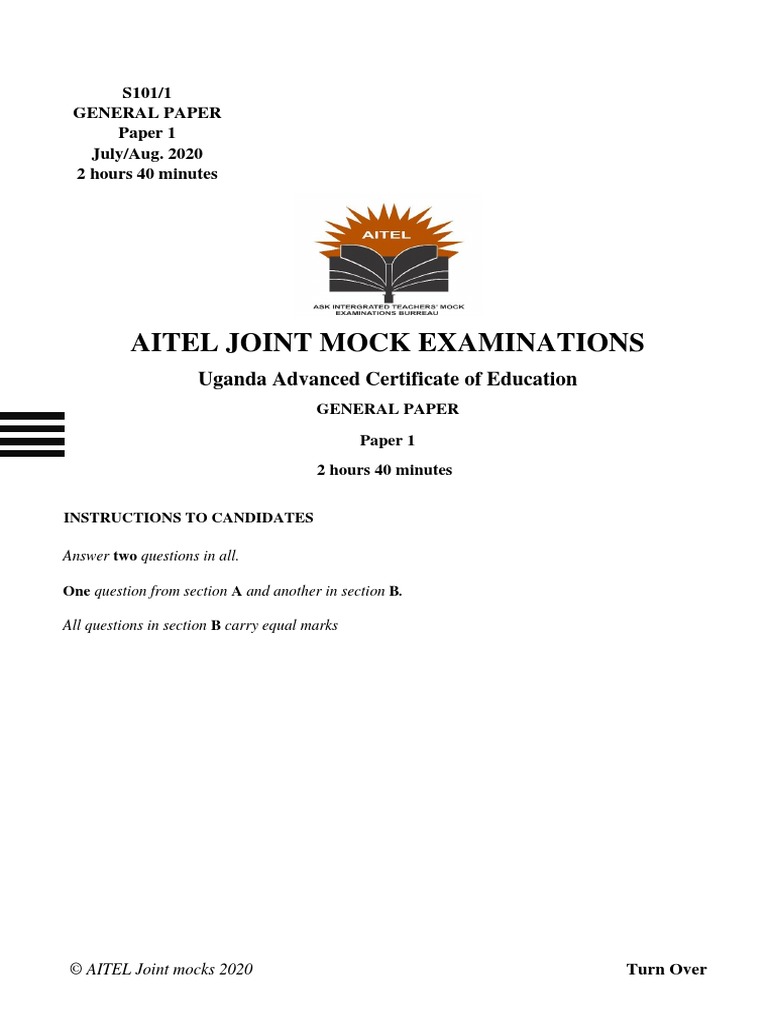 Uace General Paper | PDF | Caesarean Section | Childbirth