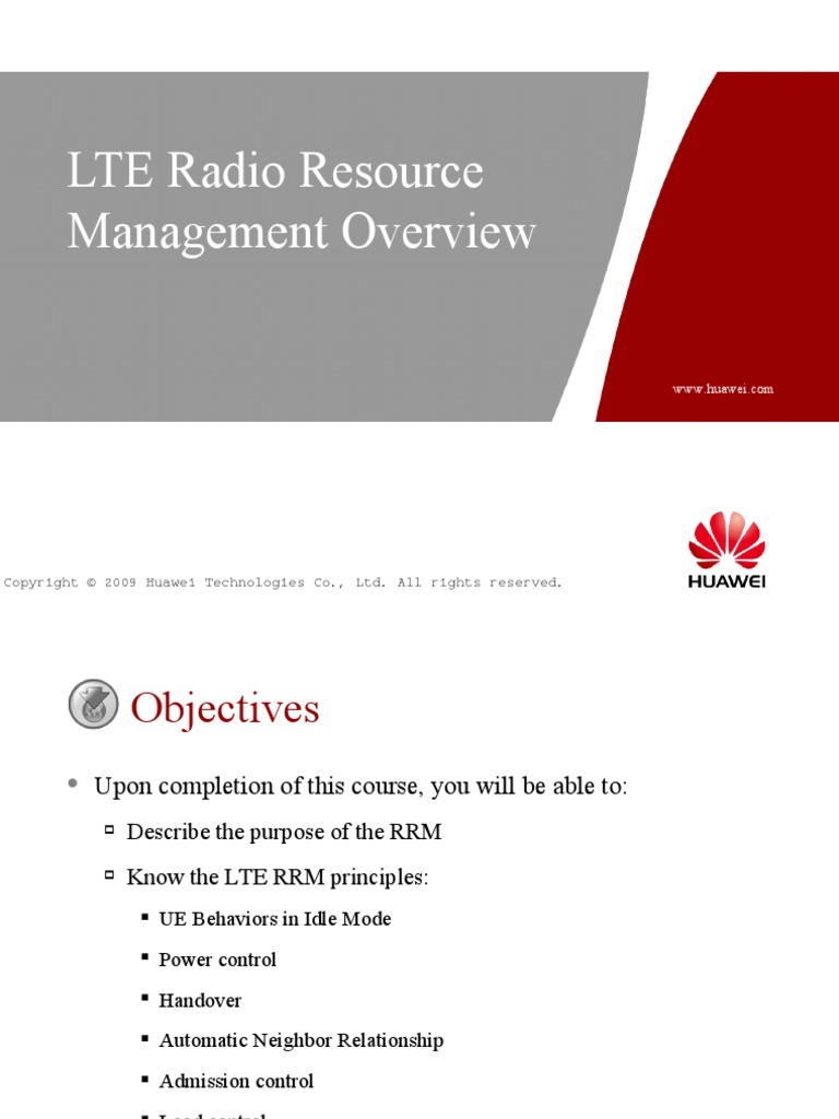 2 LTE Radio Resource Management Overview | PDF | Quality Of Service | Computing