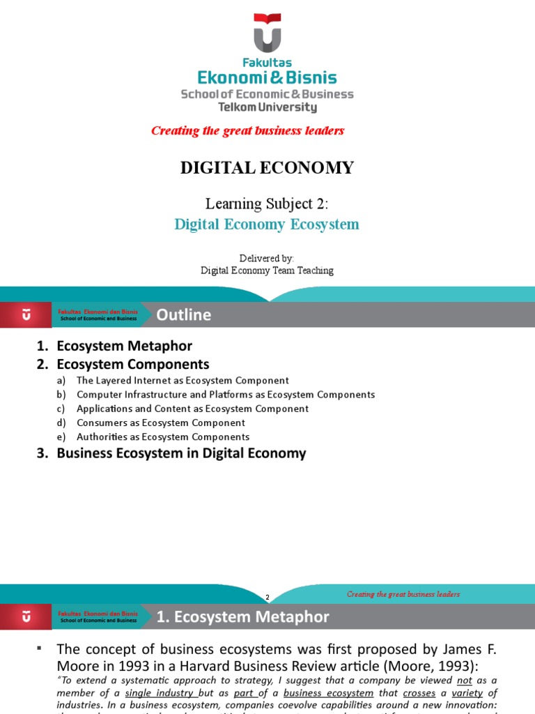 Lecture Note 2. Digital Economy Ecosystem_fix | PDF | Software As A ...