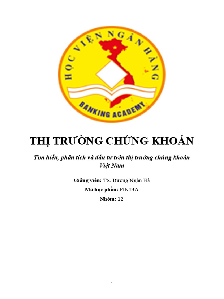 Bản chính thức BTL TTCK nhóm 12 | PDF