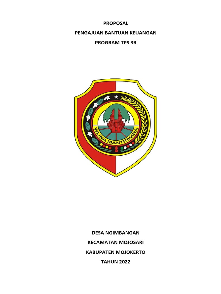 PROPOSAL TPS 3R Revisi | PDF